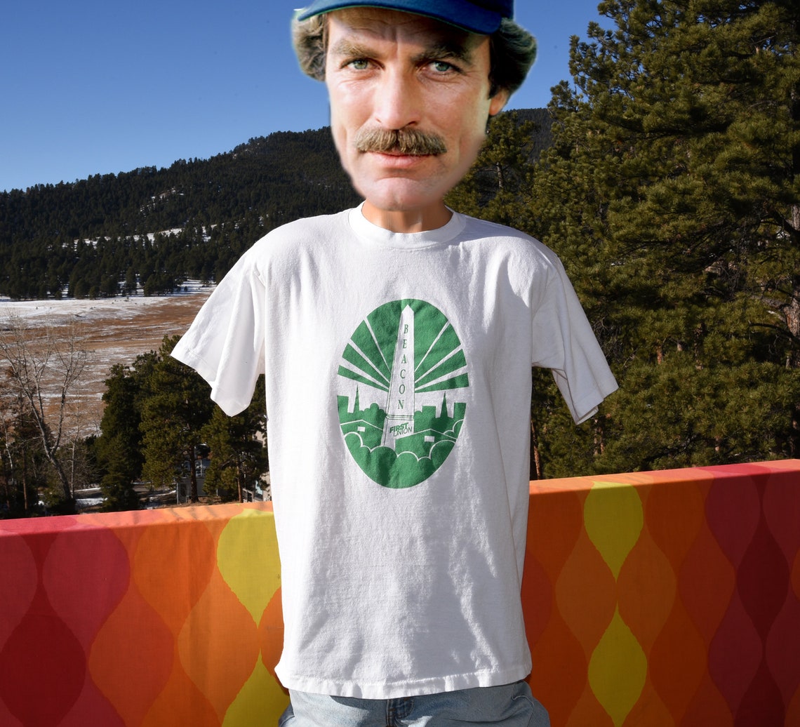 Vintage Tee 80s FIRST UNION Bank Beacon T-shirt XL Large - Etsy