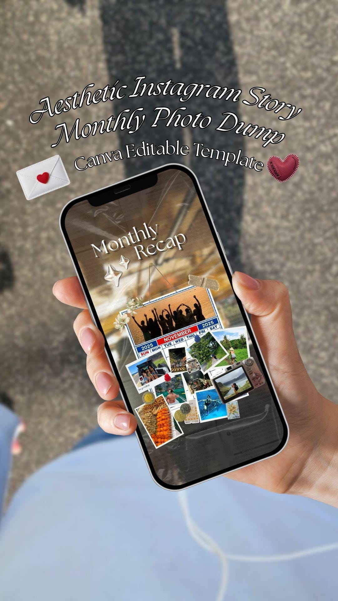 Aesthetic Monthly Recap Instagram Story | Canva Template - Etsy