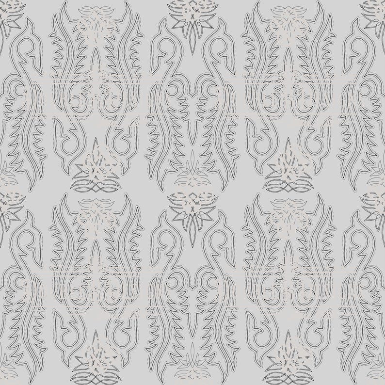 Boot Top Boot Stitch Cowboy Western Rodeo Seamless Pattern by Double B ...