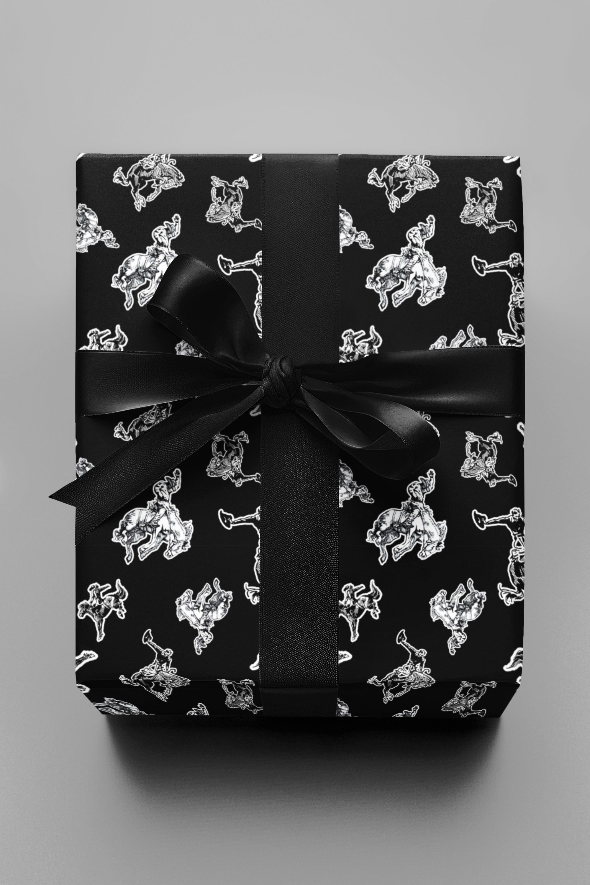 Vintage Cowboy Bronc Rider Western Rodeo Seamless Pattern by Double B ...