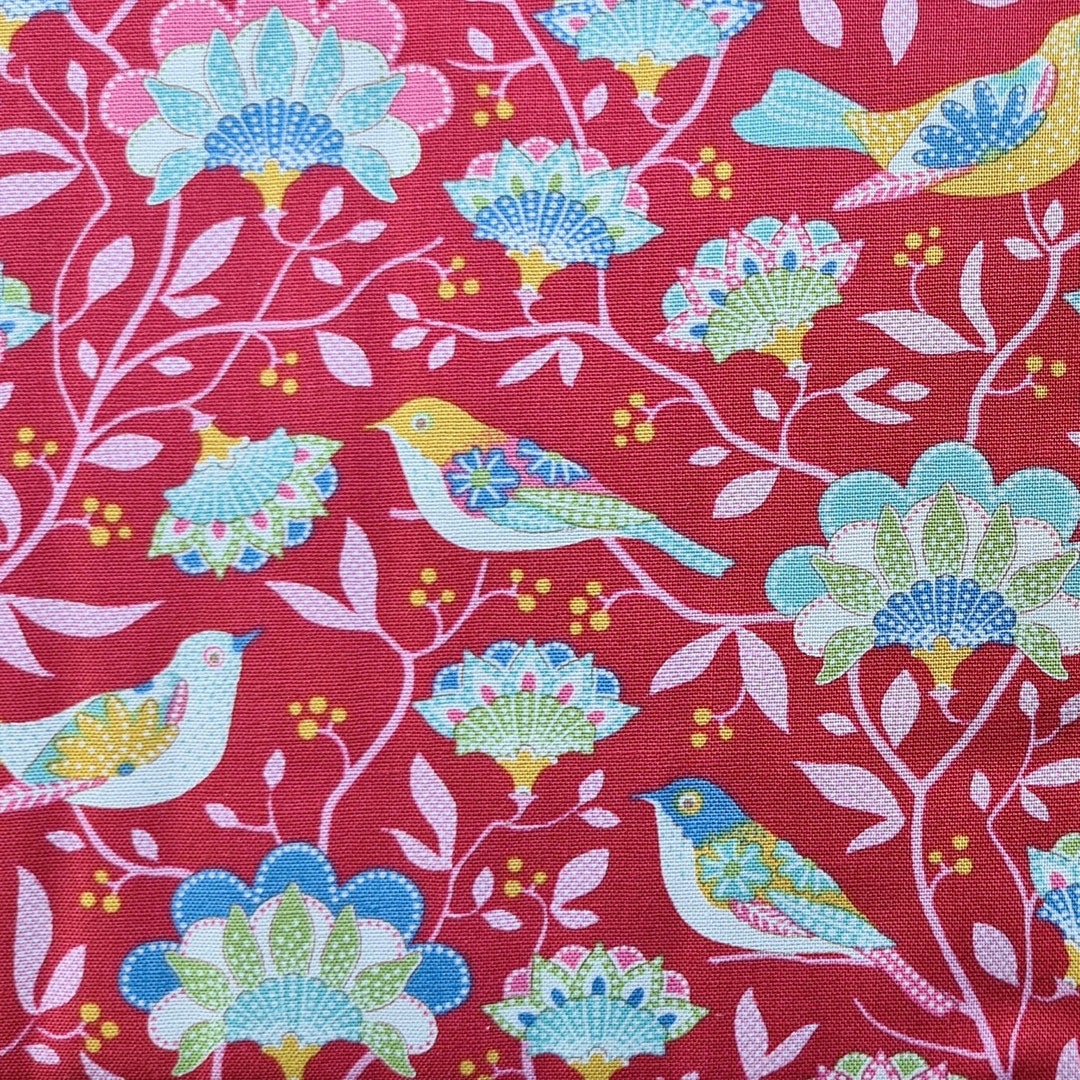 Tilda Jubilee Collection Bird Tree Red - Etsy