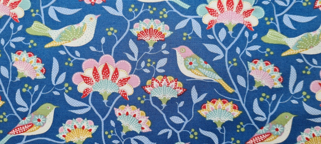 Tilda Jubilee Collection Bird Tree Blue - Etsy