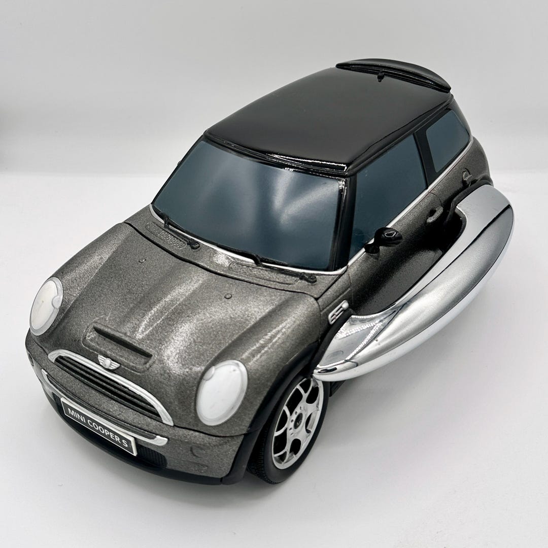 Upcycled Handmade MINI Cooper Purse Custom Painted DARK SILVER #015 ...
