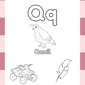 Pink Cute My ABC Coloring Booklet Worksheet - Etsy