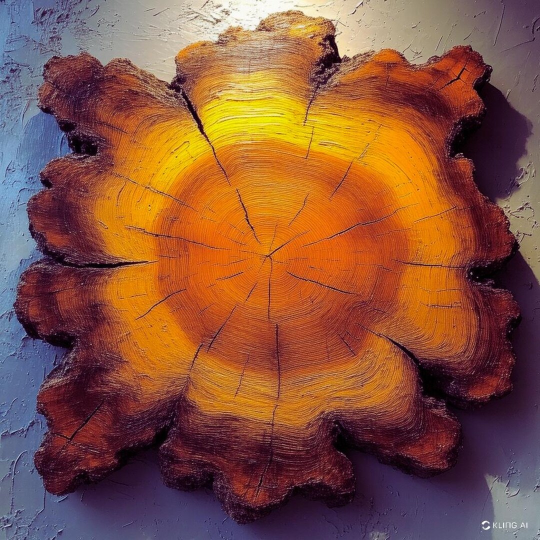 Tree Rings Art for Wall Frame | Natural Wood Decor | Rustic Home Wall ...