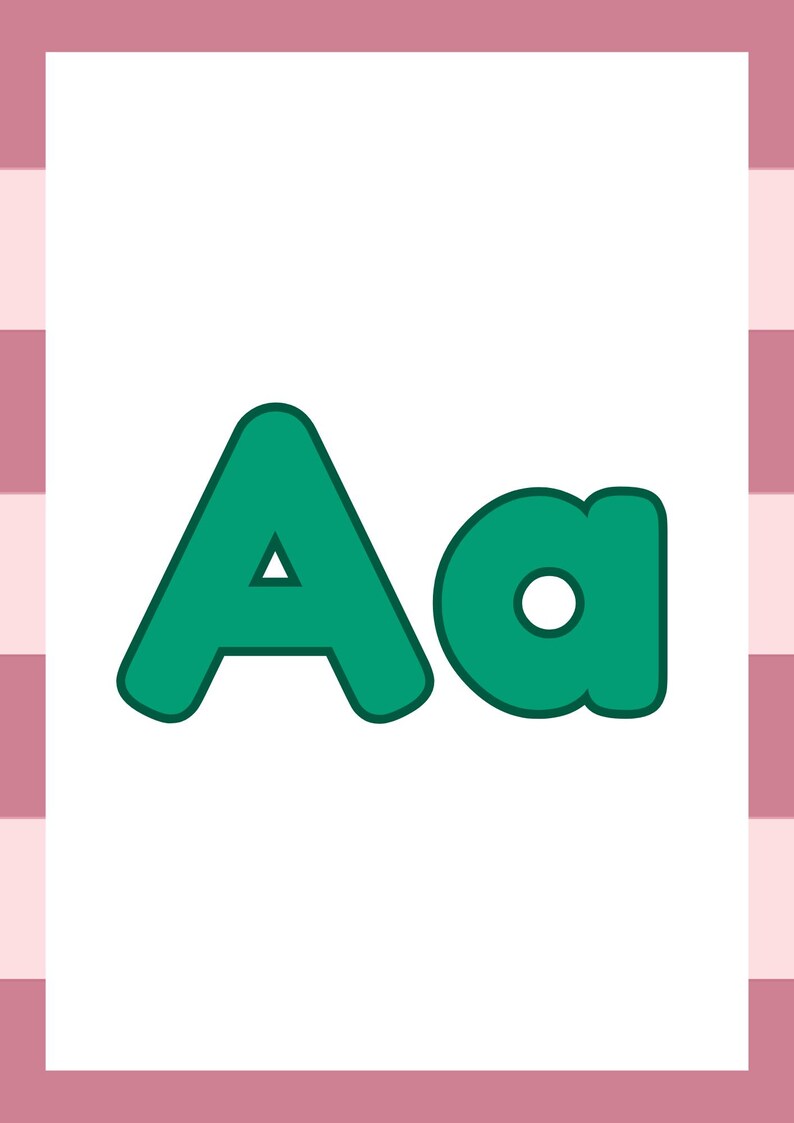 Pink Cute My ABC Coloring Booklet Worksheet - Etsy