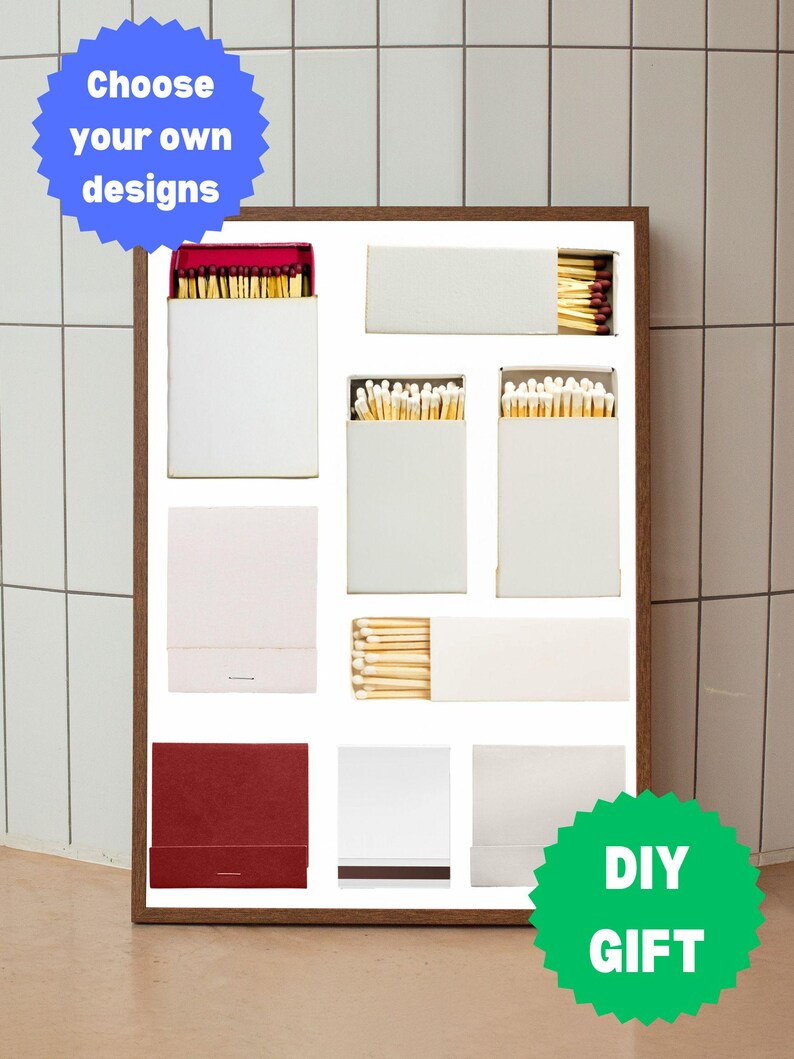 Customizable Matchbook Template, Blank Matchbook Poster, Custom ...