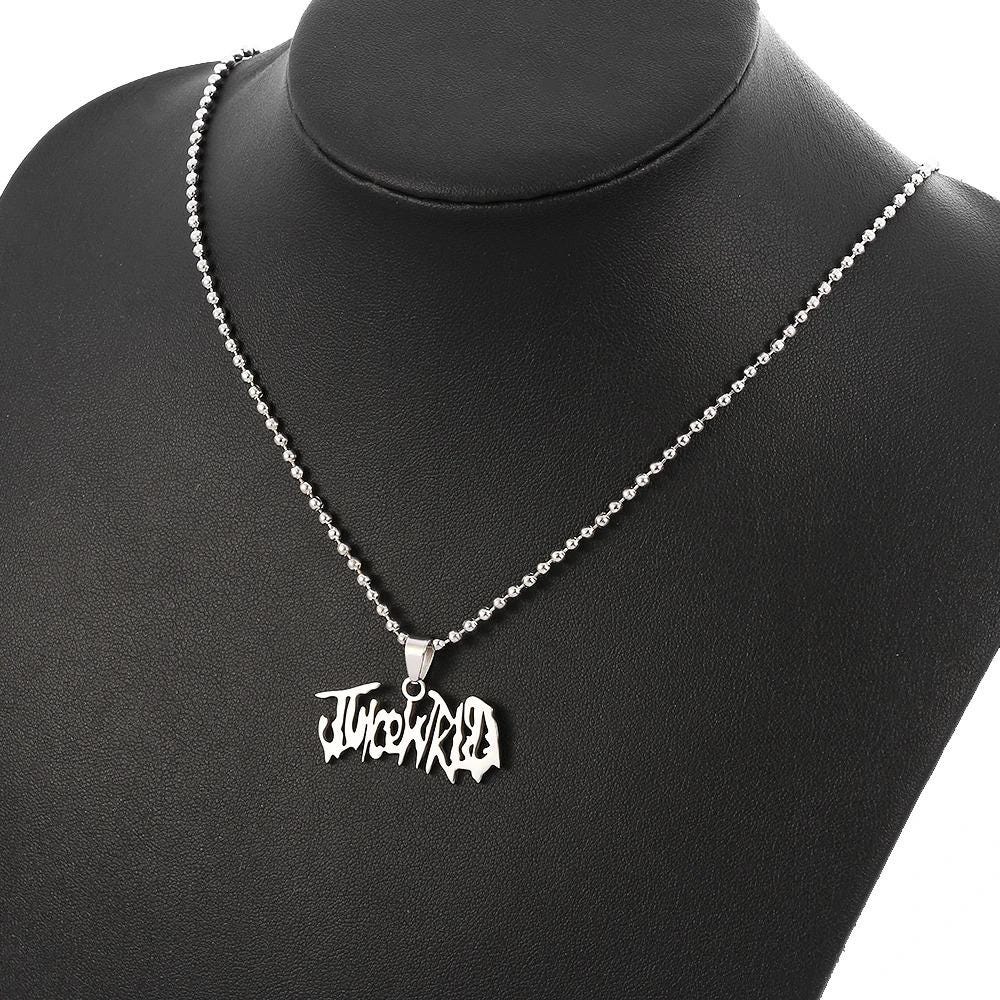 JUICE Wrld Pendant Y2k Fashion Goth Necklace Singer Rapper Letter Name ...