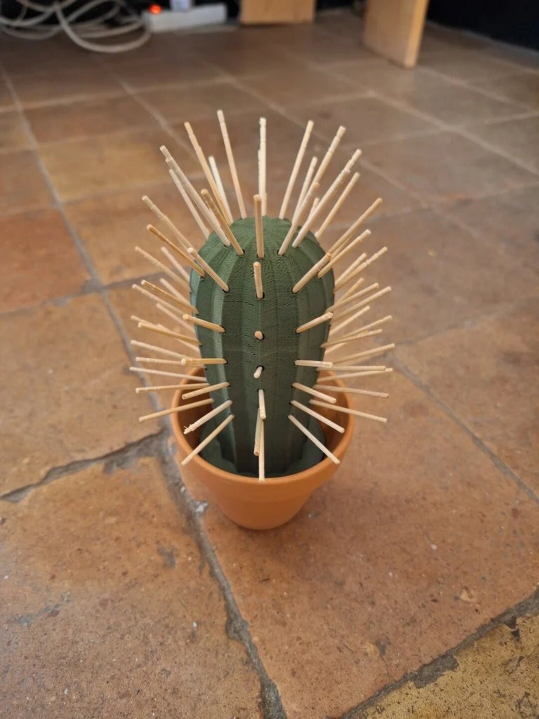 3D Printed Cactus Toothpick Holder Succulent Plant Decor Dispenser ...