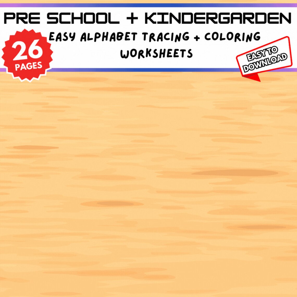 Preschool Alphabet Book tracing and Coloring - Etsy