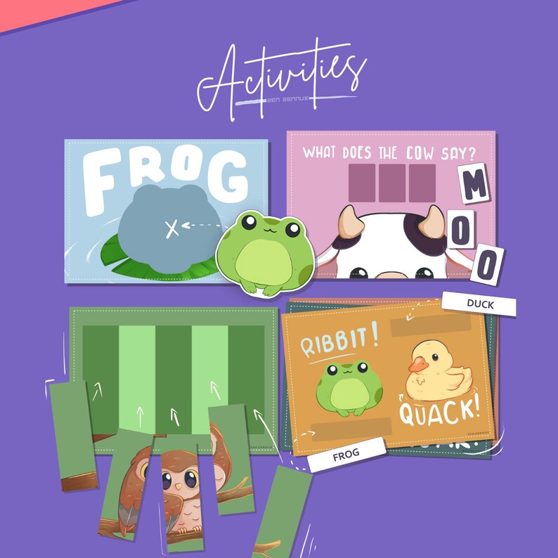 Printable Busy Book Bundle: Wild Wonders Trio - Etsy