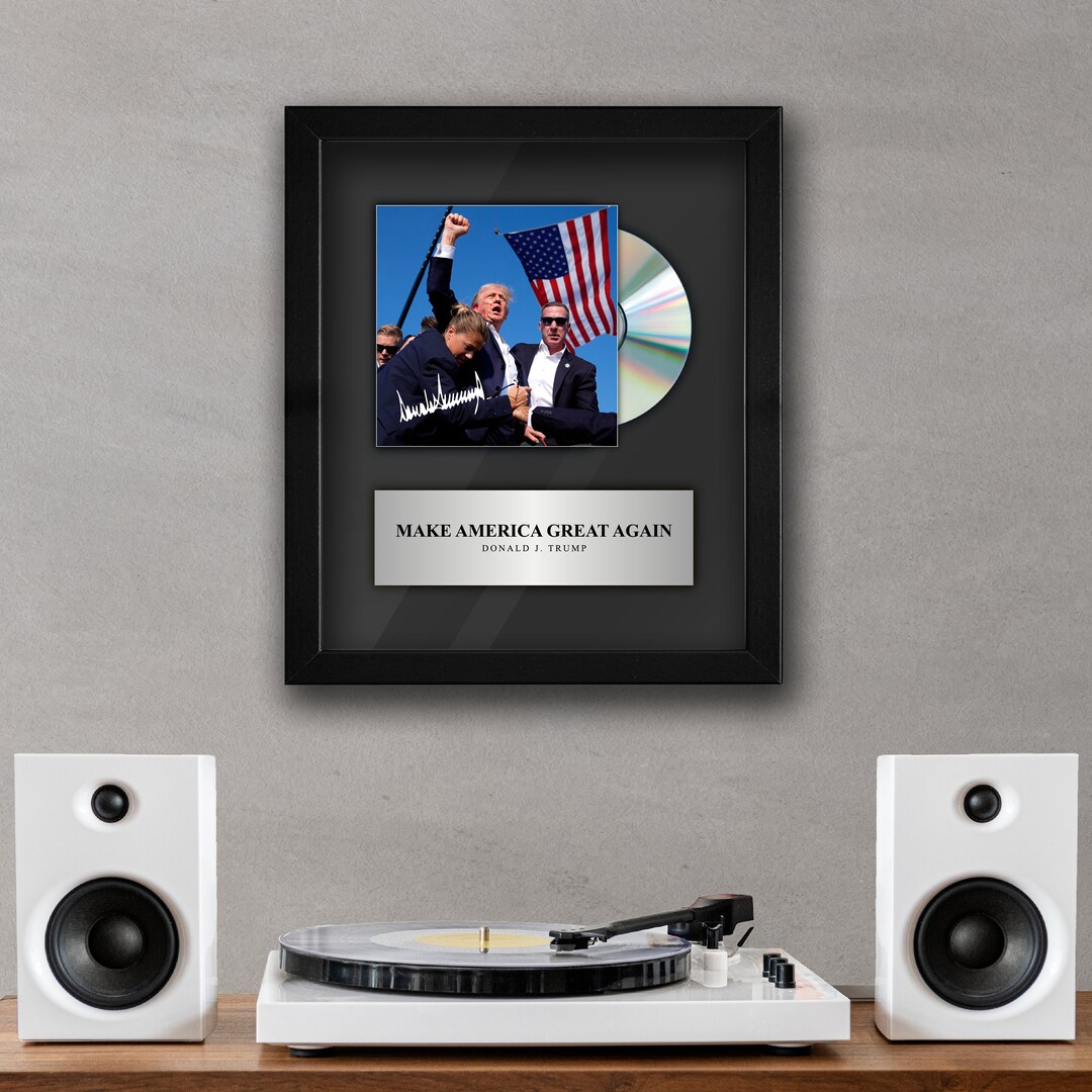 Donald Trump Shooting CD Award Custom 2024 Donald Trump Shot CD Compact ...