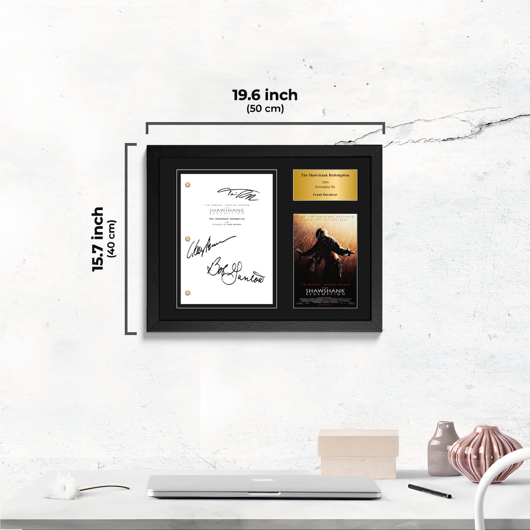 The Shawshank Redemption Movie Script With Copy Signed Autographs Film ...