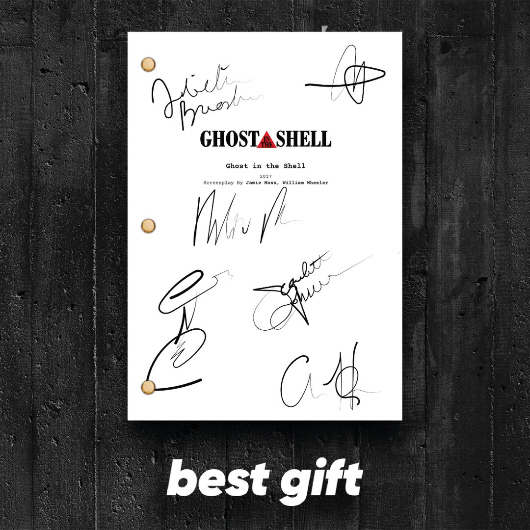 Ghost in the Shell Movie Script With Copy Signed Autographs Film ...