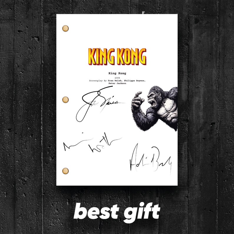 King Kong Movie Script With Copy Signed Autographs Film Memorabilia ...