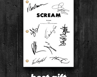 Scream 1 Movie Script Screenplay Gift for Film Buffs Gift for Movie ...