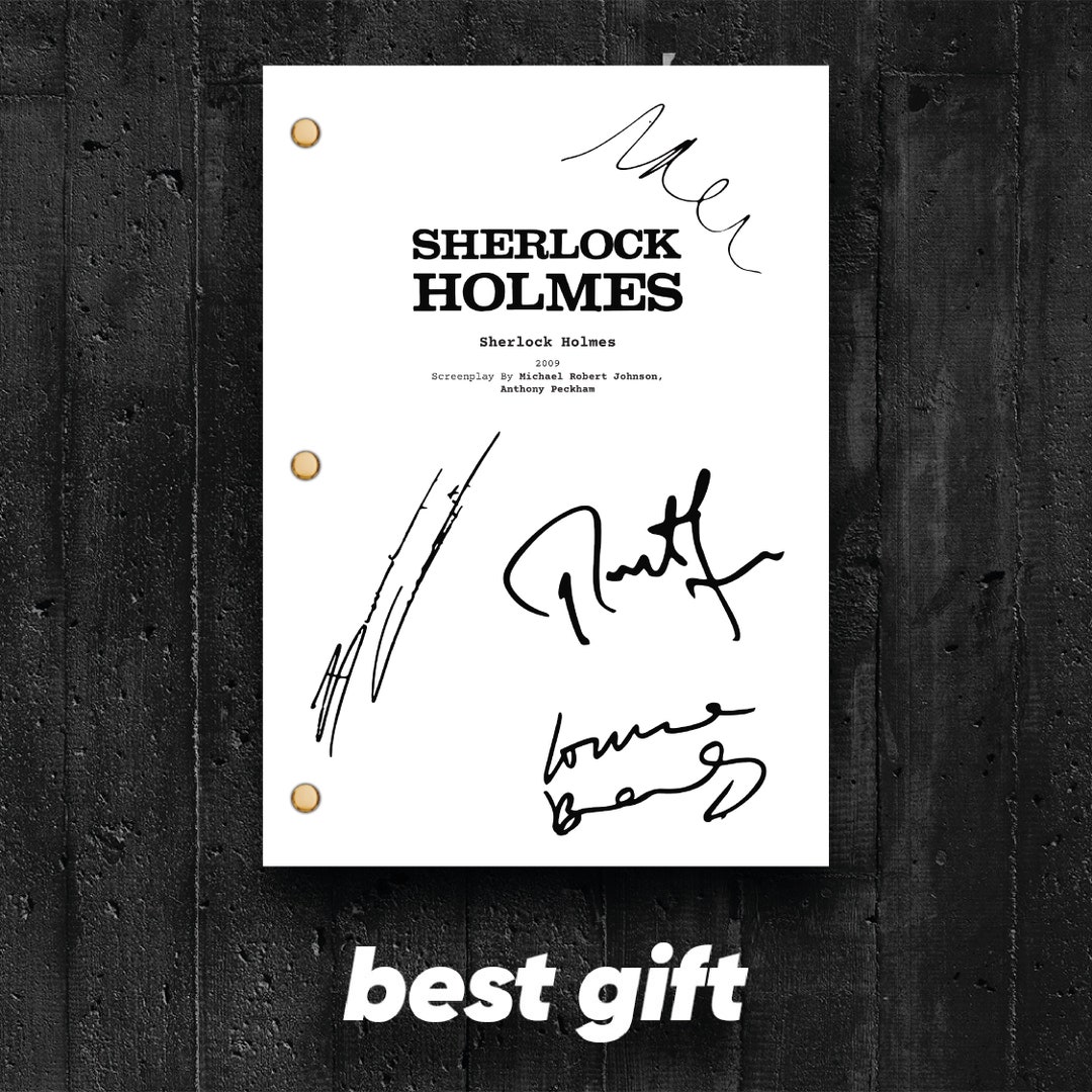 Sherlock Holmes Movie Script With Copy Signed Autographs Film ...