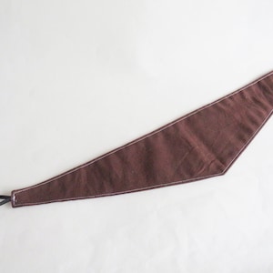 Tracheostomy Cover, Brown Cotton Double Sided Tracheostomy Scarf ...