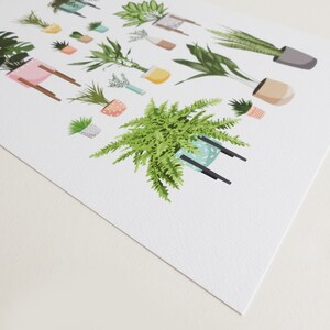 Pot Plant Digital Artwork, Printed Artwork, Indoor Plants, Potted ...