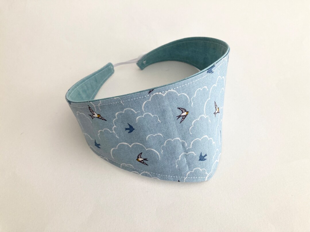 Tracheostomy Cover, Blue Cotton Bird Fabric, Bird Lover, Get Well Soon ...
