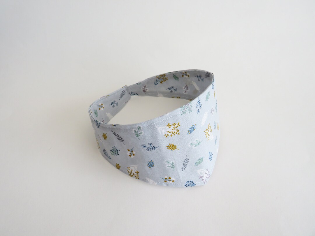 Grey Foliage Tracheostomy Cover: Cotton Bandana, Washable Tracheotomy ...