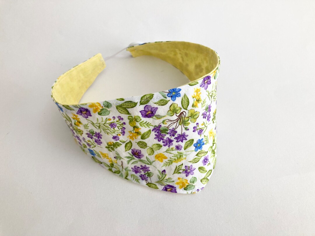 Tracheostomy Cover, Purple and Green Cotton Floral Fabric, Get Well ...