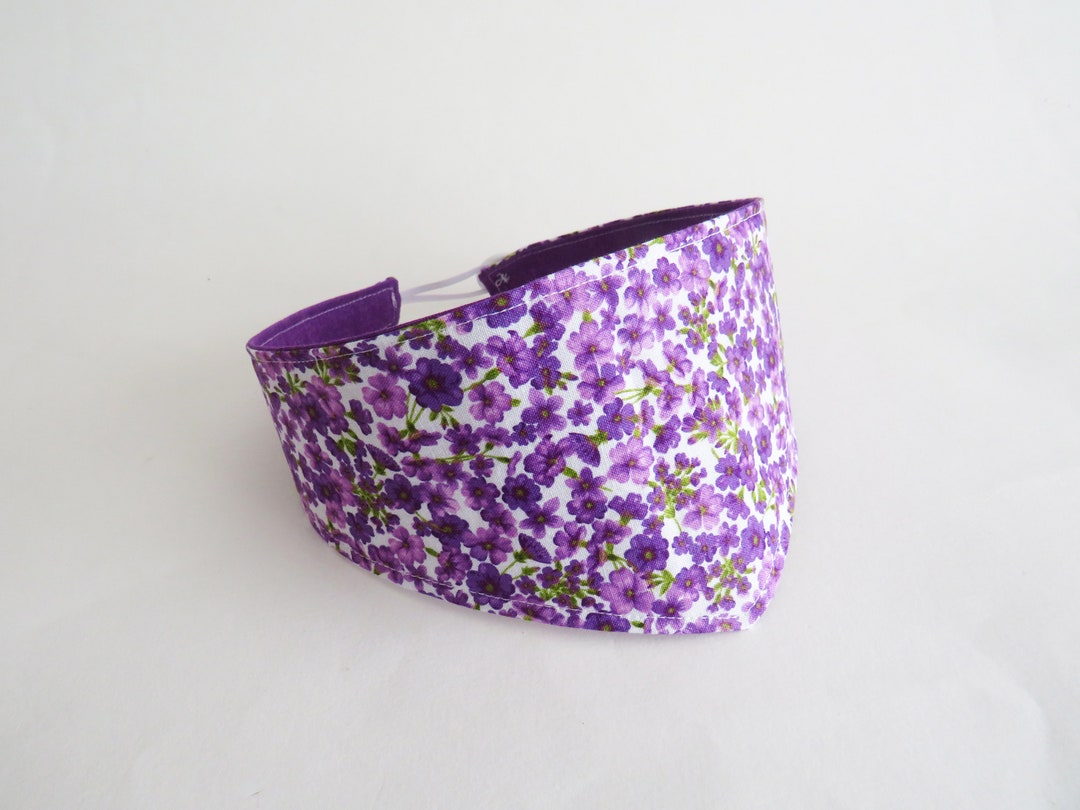 Tracheostomy Cover, Purple Floral Print, Tracheotomy Cover, Cotton ...