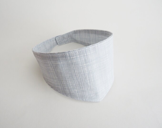 Tracheostomy Cover, Grey and White Cotton Criss Cross Fabric, Get Well ...