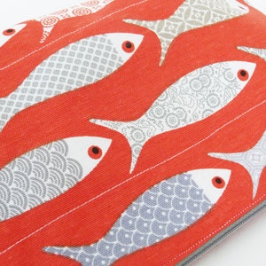 Zipper Pouch, Fish Print Makeup Bag, Fish Case, Fish Travel Bag ...