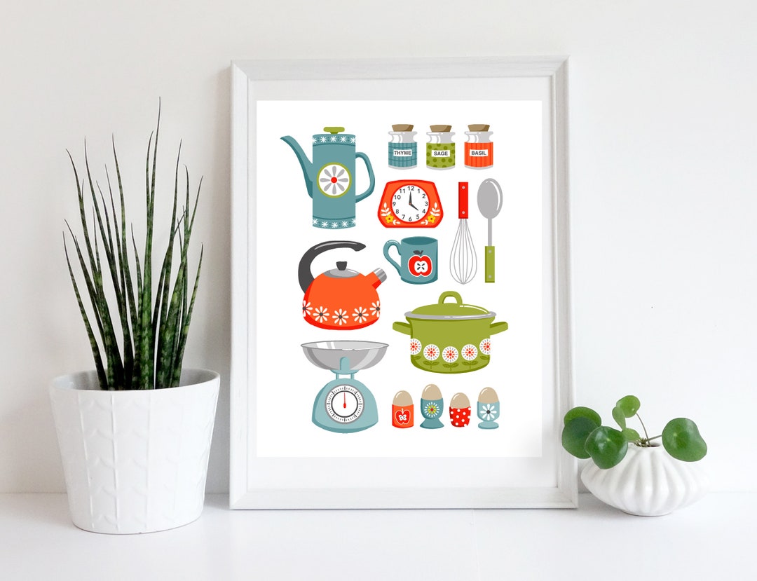 Kitchen Artwork, Printed Artwork, Interiors, Kitchen Decor, Home Decor ...