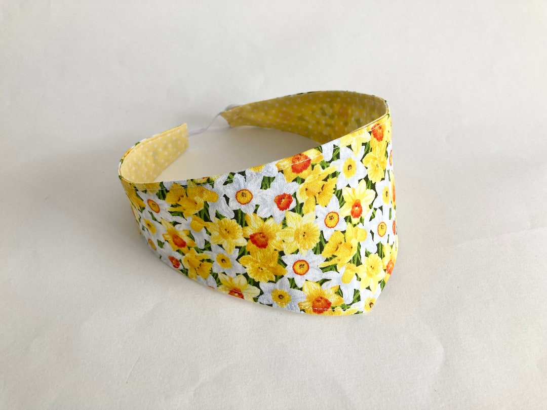 Tracheostomy Cover, Daffodil Fabric, Yellow Floral Scarf, Cotton Scarf ...