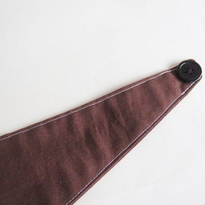 Tracheostomy Cover, Brown Cotton Double Sided Tracheostomy Scarf ...