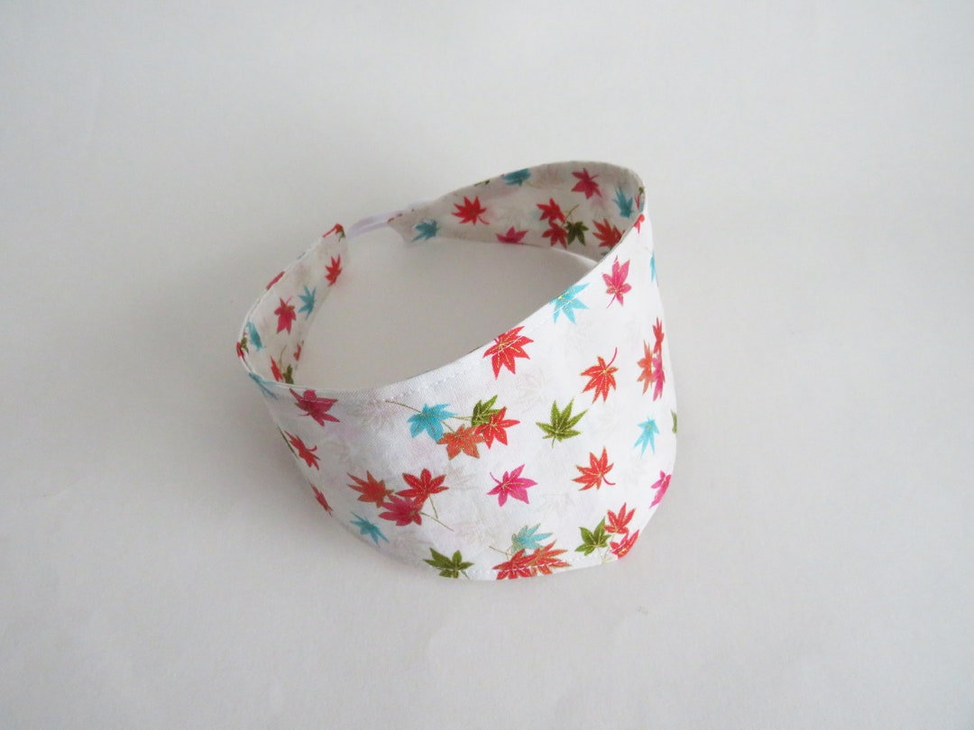Tracheostomy Cover, Maple Leaf Print, Cotton Bandana, Cotton Scarf ...