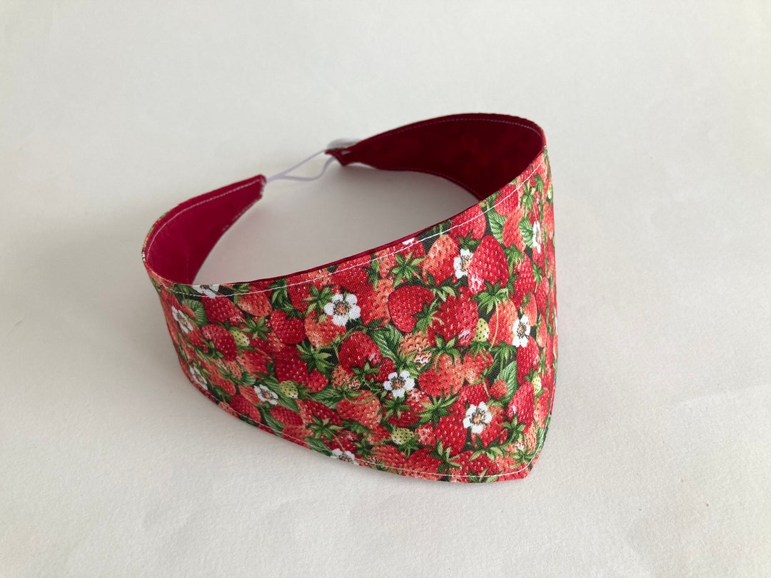 Tracheostomy Cover, Red Cotton Strawberry Fabric, Get Well Soon Gift ...