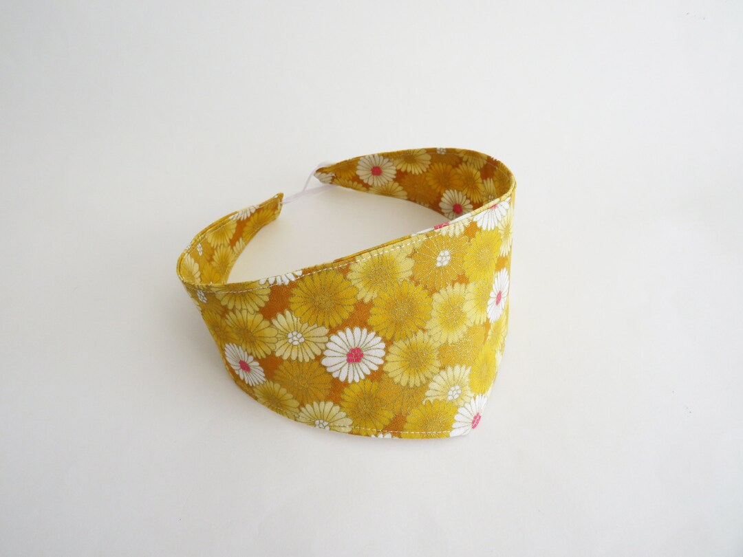 Tracheostomy Cover, Yellow Cotton Chrysanthemum Fabric, Get Well Soon ...