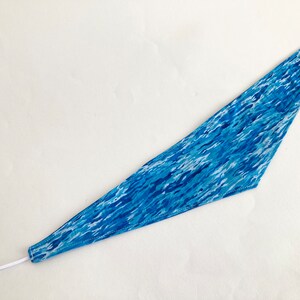 Tracheostomy Cover, Blue Water Print Fabric, Ocean Print, Get Well Soon ...