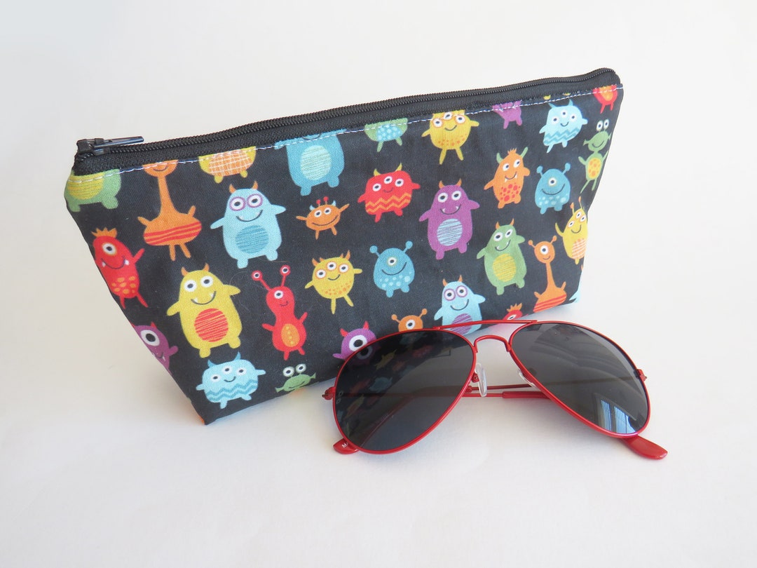 Aliens Pencil Case, Novelty Aliens Print, Black and Multi Colour, Fun ...