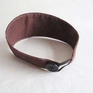 Tracheostomy Cover, Brown Cotton Double Sided Tracheostomy Scarf ...