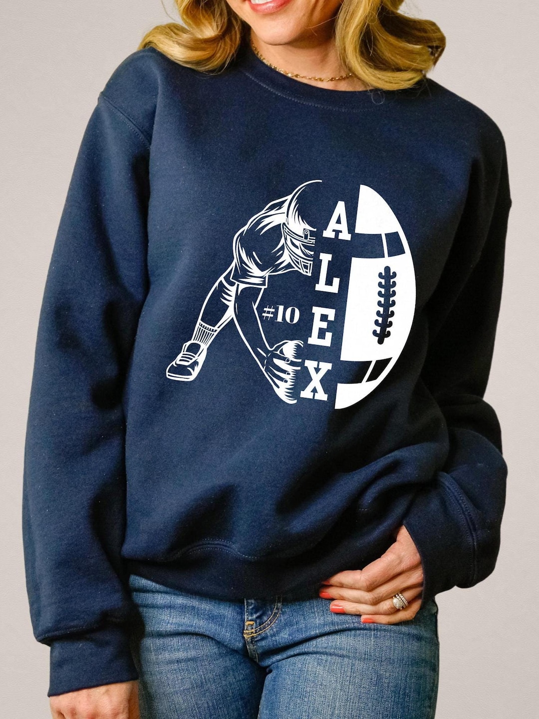 Football Fan Personalized Football Sweatshirt, Game Days Women Sweats ...