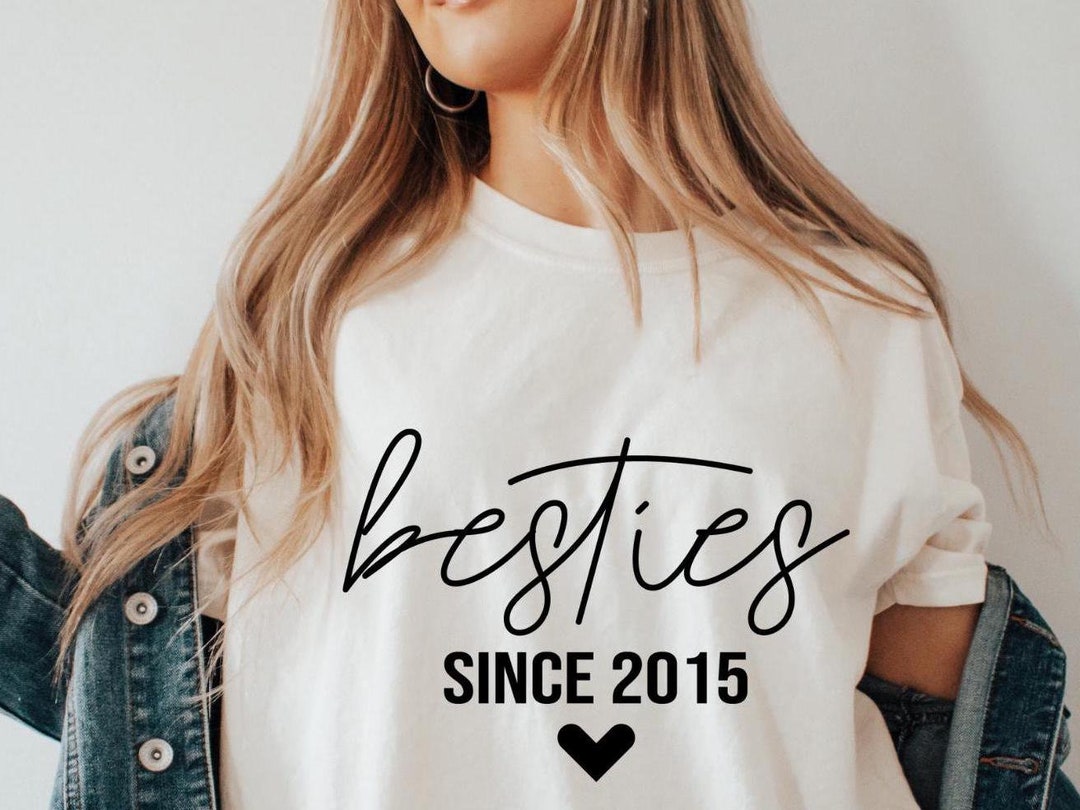 Minimalist Besties Tshirt, Best Friend Shirt Gift, Funny Tee for Bestie ...