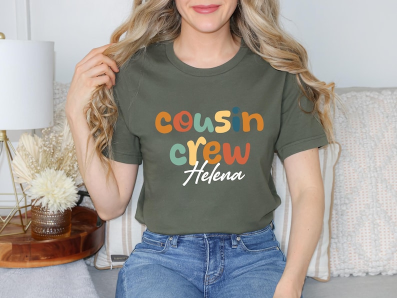 Cousin Crew Personalized Name Kids Shirt, Cousin Crew Toddler Shirt ...
