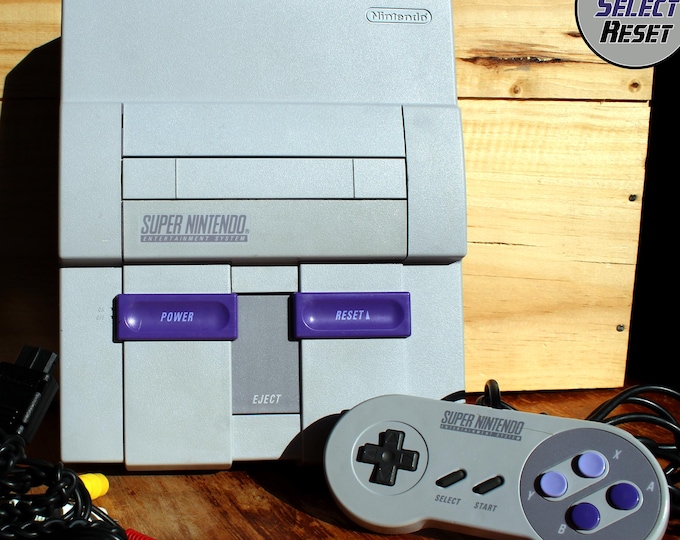 Restored Super Nintendo -SNES- Bundle With OEM Controller & Cords - Etsy