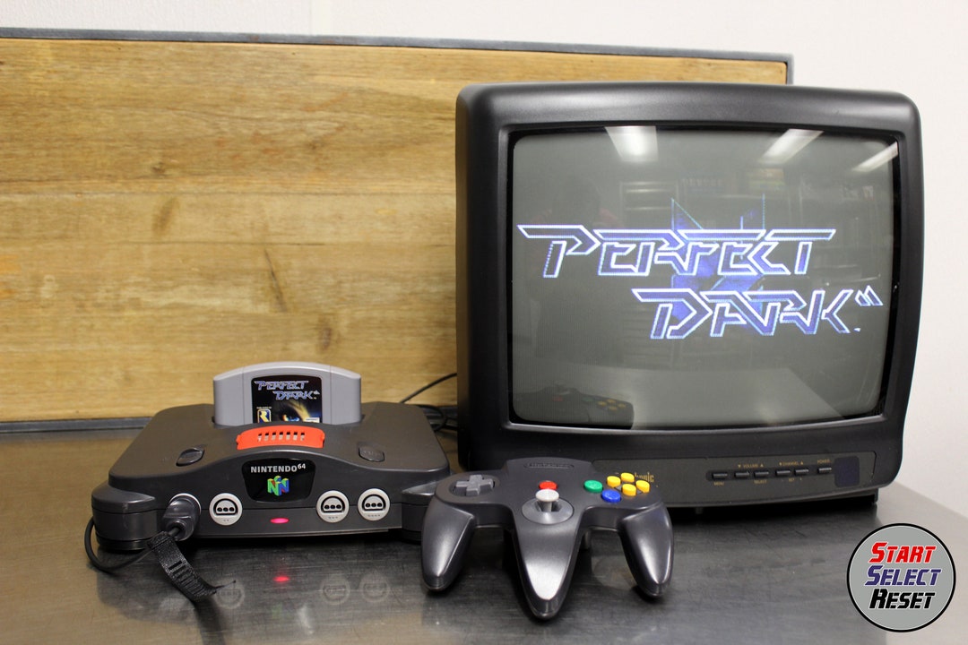 Nintendo 64 N64 Perfect Dark Bundle With Controller & Cords - Etsy
