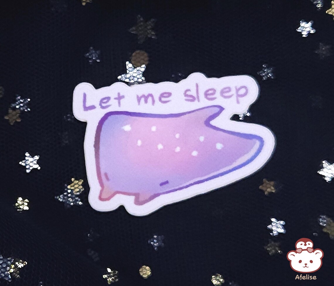 Cute Cozy Manta Ray With Quote Words Vinyl Sticker Pack - Scrapbook ...