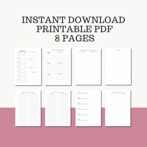 Language Learning Notebook | Printable PDF Worksheet | A4 - A5 ...