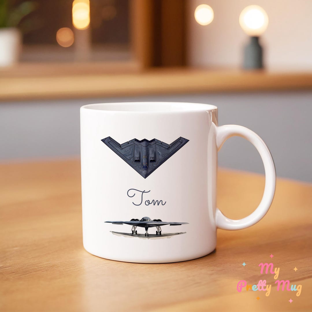 B2 Stealth Bomber Mug Personalized Stealth Bomber Mug Bomber Coffee Mug ...