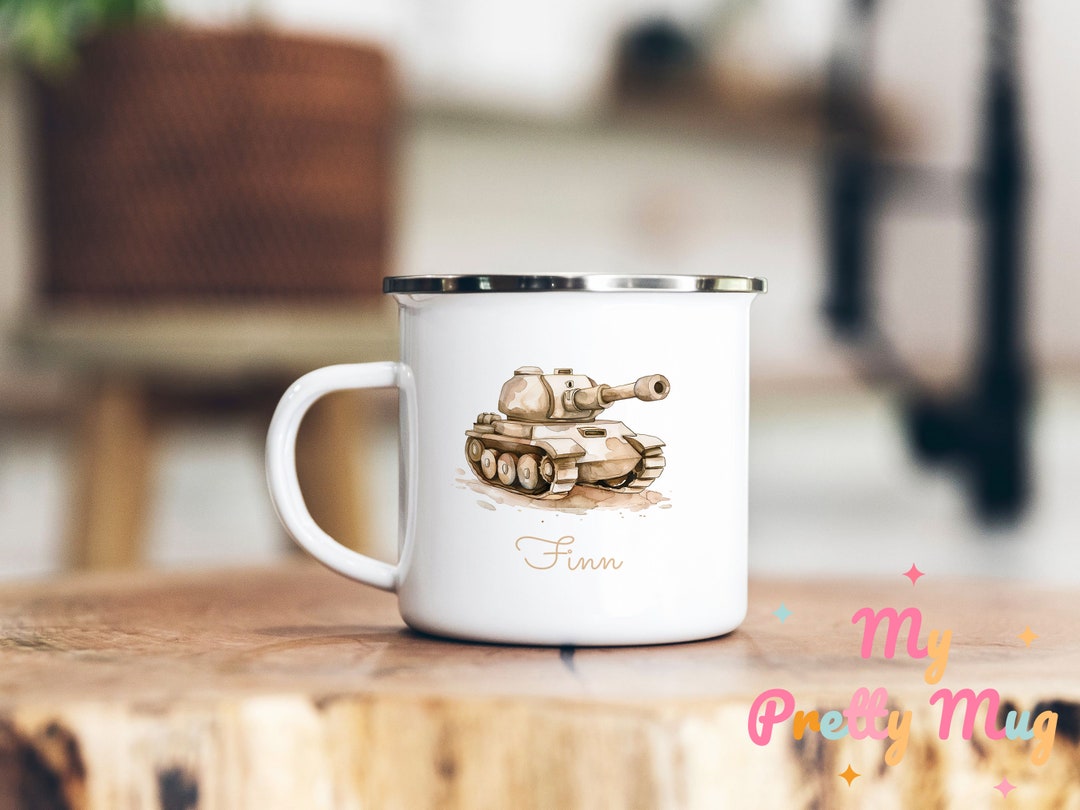 Tank Mug Personalized Tank Mug Military Tank Gift Kids Mug Military Mug ...
