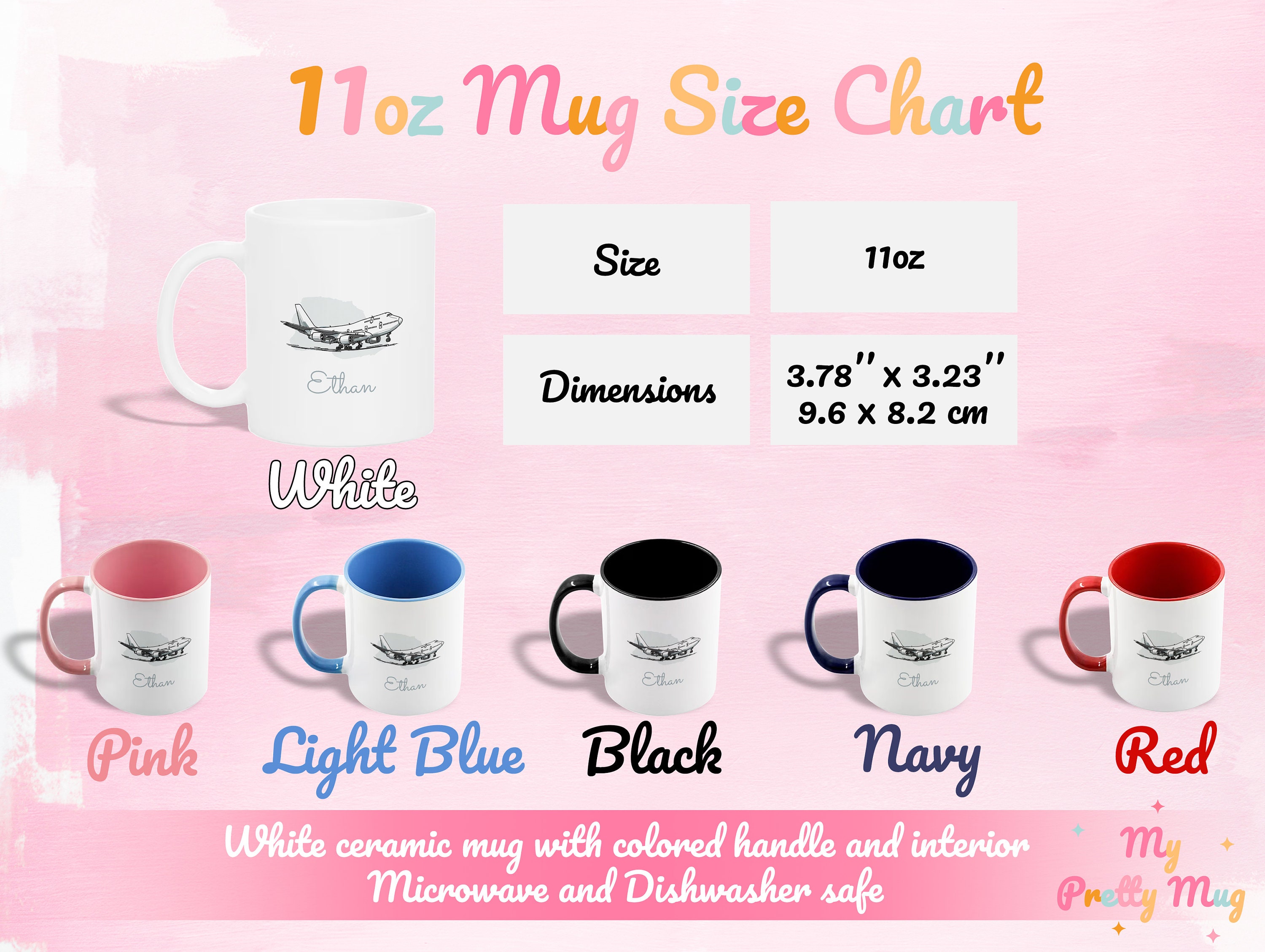 Airplane Mug Personalized Airplane Mug Airplane Gift Plane 747 Coffee ...