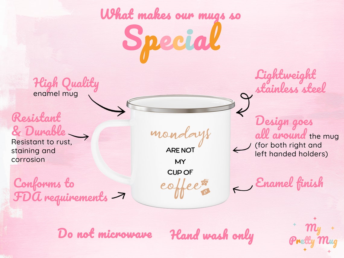 Mondays Are Not My Cup of Coffee Monday Mug Gift I Hate Mondays Coffee ...