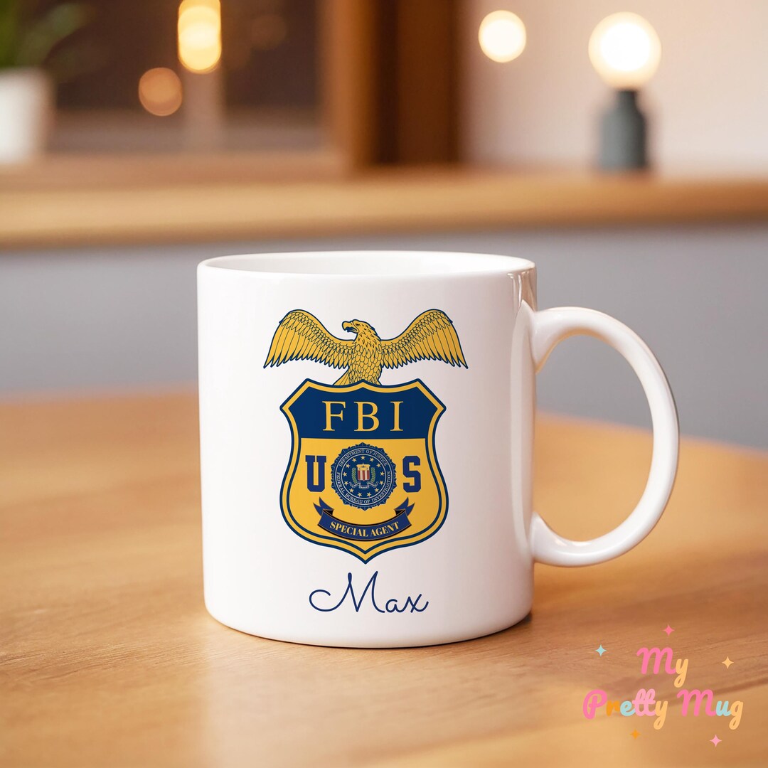 FBI Mug Police Mug Special Agent Mug Personalized Fbi Mug Fbi Coffee ...
